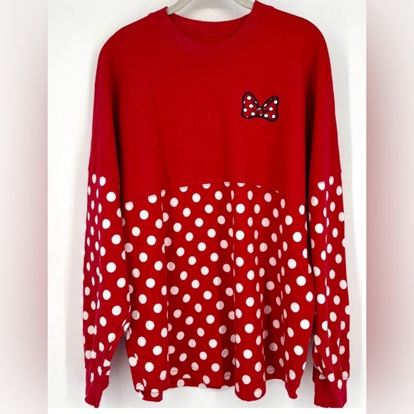 Disney | Tops | Disneyland Parks Minnie Mouse Spirit Jersey Retro Red ...